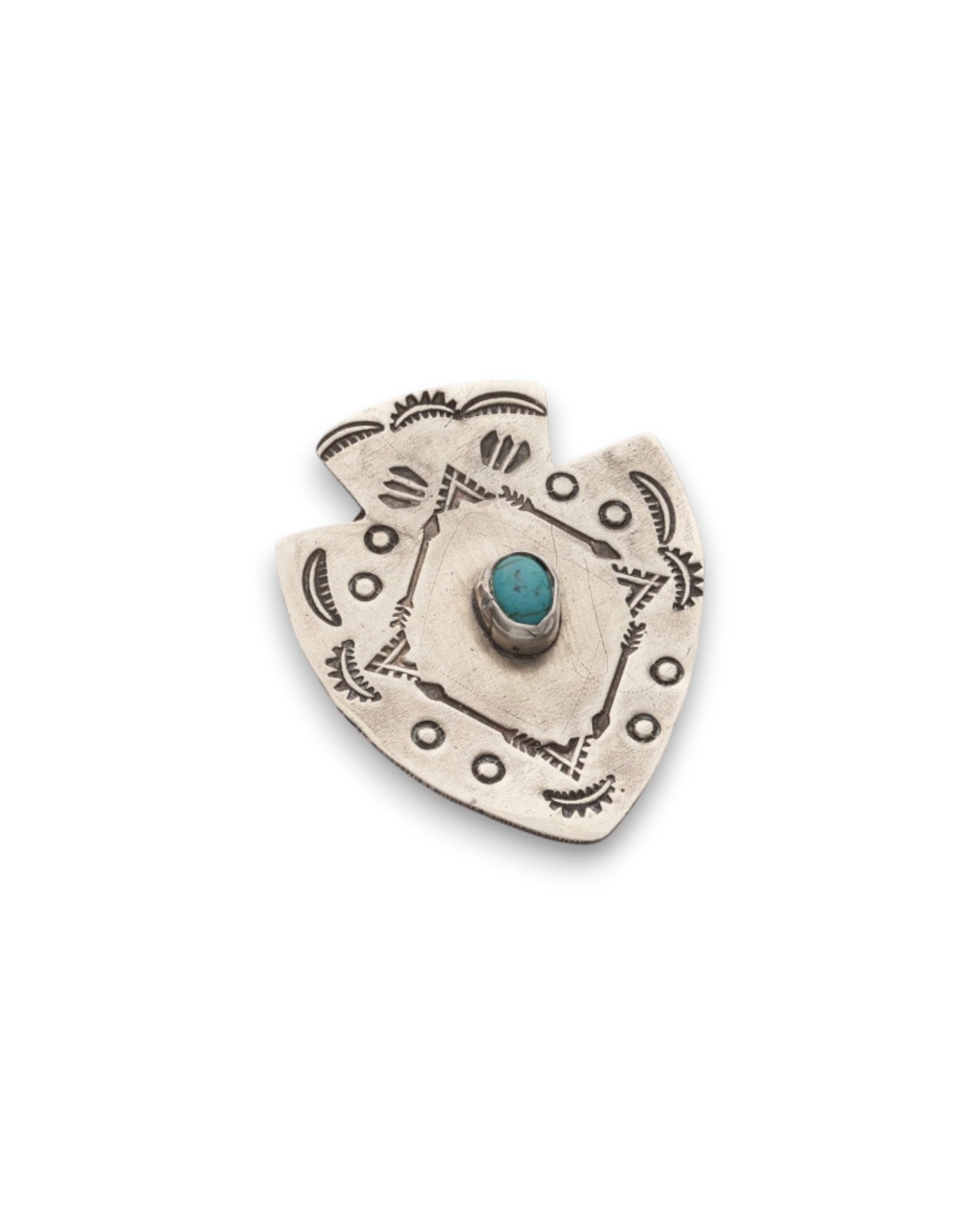 Arrowhead Pin with Turquoise